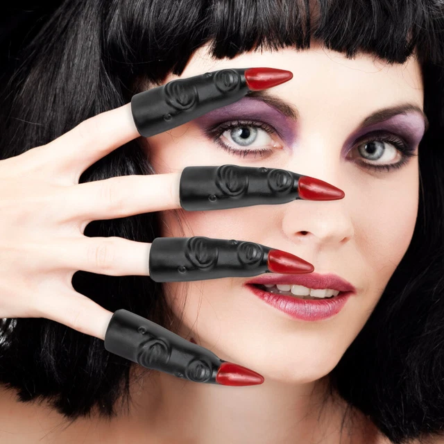 24 PCS FAKE Finger Cot Witch Fingers Vampire Costume Make up Prom EUR ...