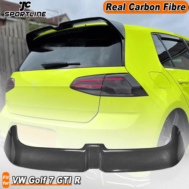 REAL CARBON FIBER Rear Roof Spoiler Wing For VW GOLF 7 MK7 MK7.5 GTI R ...