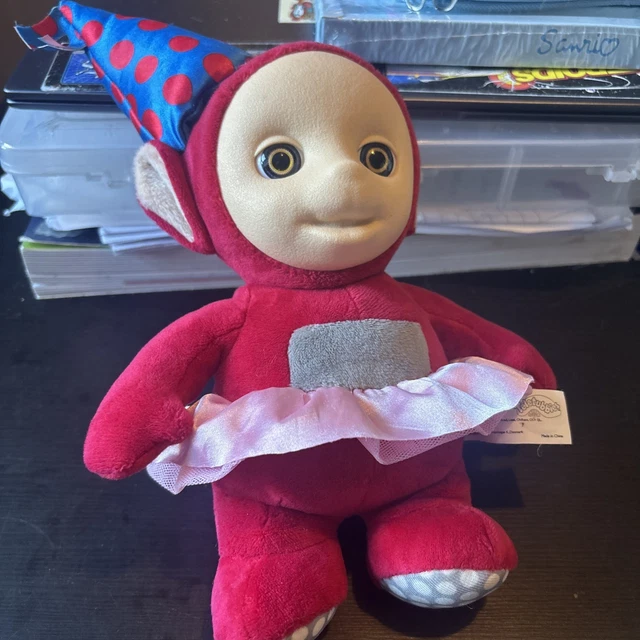 PARTY TELETUBBIES TALKING Po with Birthday Hat & Tutu Plush Soft Toy 10 ...