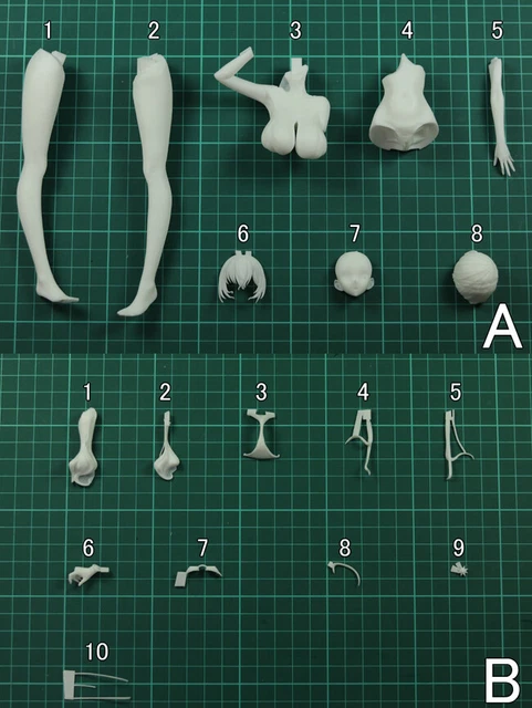 KIT FIGURINE ARTICULÉE anime Azur Lane Zara fille non peinte GK non ...