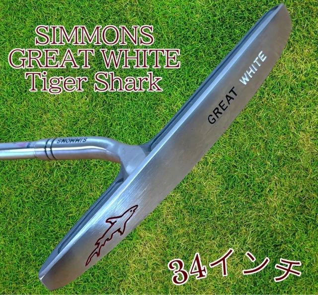 RARE GREAT WHITE Tiger Shark Putter Men'S 34 Inch £159.14 - PicClick UK