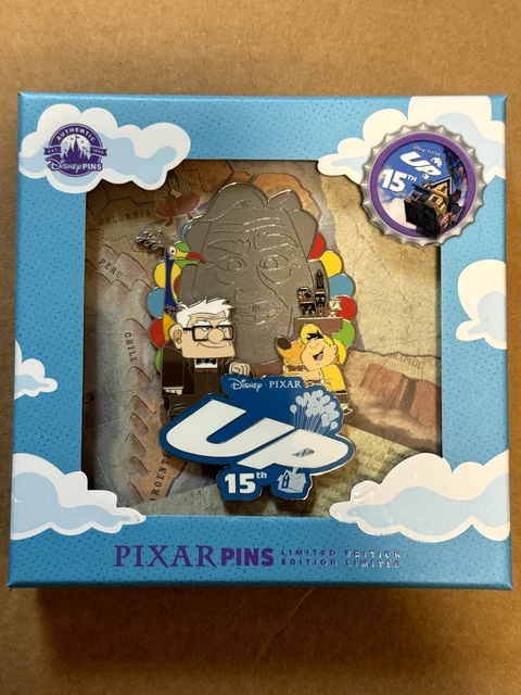 2024 DISNEY D23 Expo Pixar Up 15th Anniversary Carl Russell Jumbo Pin ...