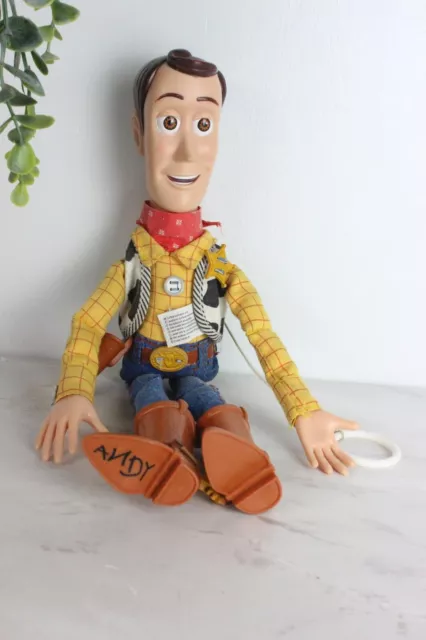 DISNEY PIXAR TOY STORY WOODY TALKING ACTION Figure, Missing Hat, Not ... DISNEY PIXAR TOY STORY WOODY TALKING ACTION Figure, Missing Hat, Not ...