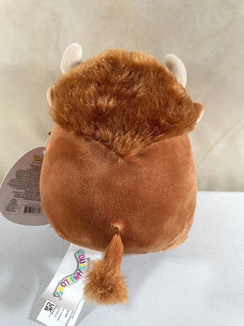SQUISHMALLOW WILFRED 5” Plush, Highland Cow Buffalo Bison Bull ...