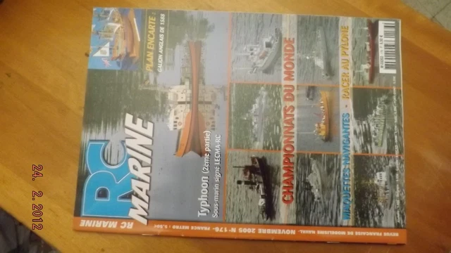 CG REVUE RC Marine n°176 Plan encarté Galion Anglais 1588 / Typhoon EUR ...