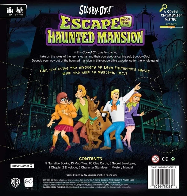 SCOOBY-DOO HAUNTED ESCAPE Mansion Escape Room Game $49.66 - PicClick CA