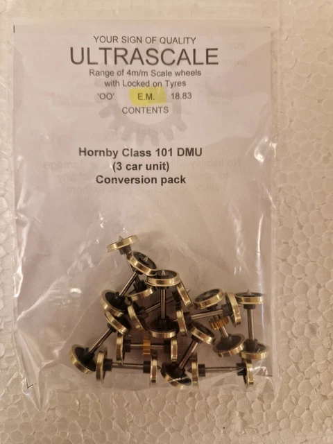 ULTRASCALE EM GAUGE Conversion Pack for Hornby Class 101 DMU (3 car) £ ...
