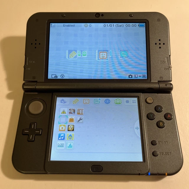 'NEW' NINTENDO 3DS XL Console Metallic Grey + Charger - Top IPS screen ...