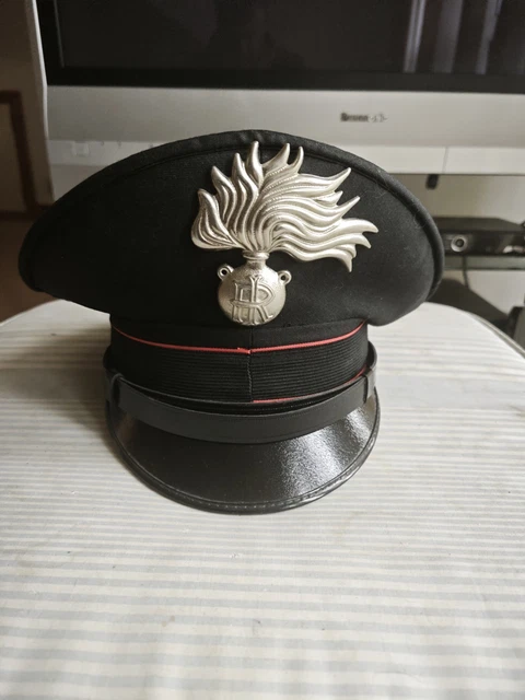 ORIGINAL AND ACTUAL Italian Arma Carabinieri Polizia Police Hat Size 58 ...