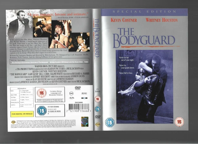 THE BODYGUARD DVD (1999) Kevin Costner, Whitney Houston £1.00 - PicClick UK