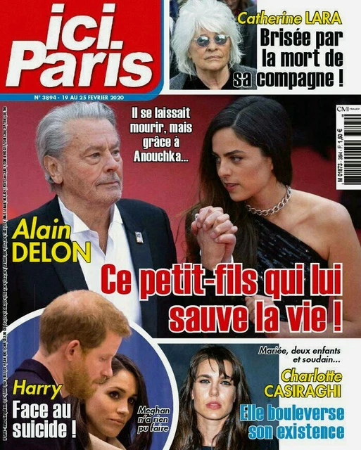 ICI PARIS ALAIN Delon_Charlotte Casiraghi_Jackie Kennedy Lee Radziwill ...