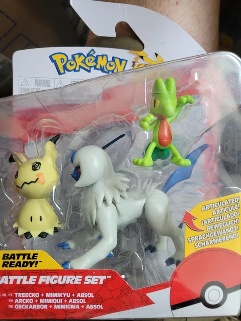 POKEMON TREECKO MIMIKYU Absol Battle Figures New Box Dam 3 Character ...