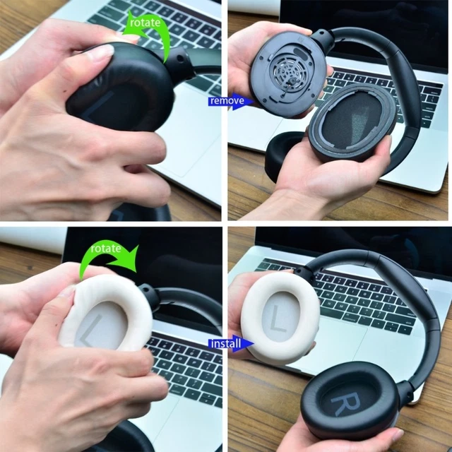 COMFORTABLE EAR CUSHIONS for HT2 Headphones Earpads Earmuff for Long ...