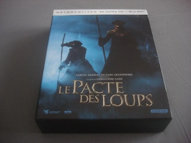 COFFRET COLLECTOR BLU ray 2D/4K/DVD/Livre steelbook "Le pacte des loups ...