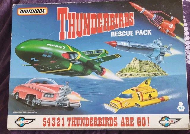 1992 THUNDERBIRDS VEHICLE Rescue Pack Matchbox Vintage Set Complete Boxed £47.52 - PicClick UK