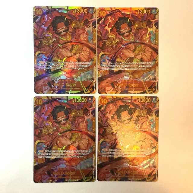 ONE PIECE - Gol D. Roger - Op09-118 Secret Rare - English Sec Play Set ...