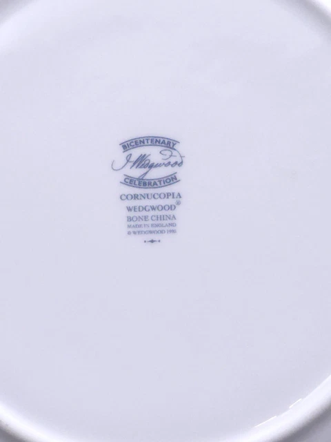WEDGWOOD CORNUCOPIA ACCENT 20.5 cm Side Plate-1st Quality £20.90 ...