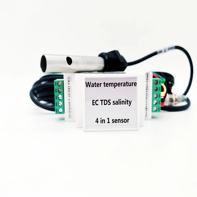 RS485 TEMPERATURE CONDUCTIVITY TDS Salinity Water Quality Monitoring ...