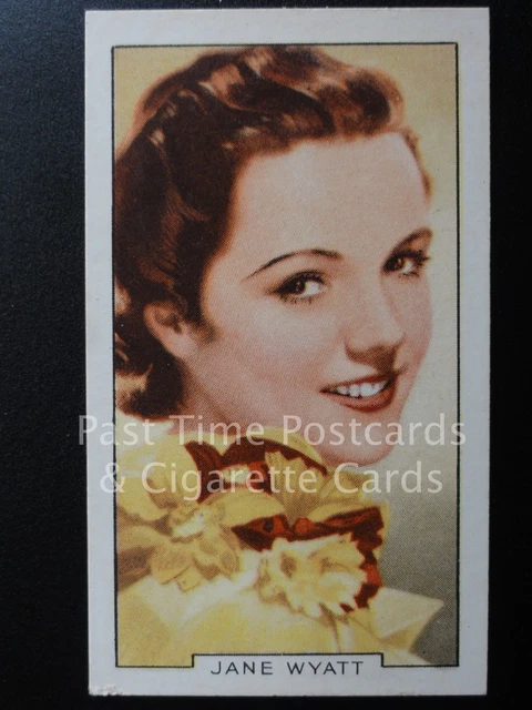 SINGLE: JANE WYATT No.40 'PORTRAITS OF FAMOUS STARS' Gallaher Ltd 1935 ...