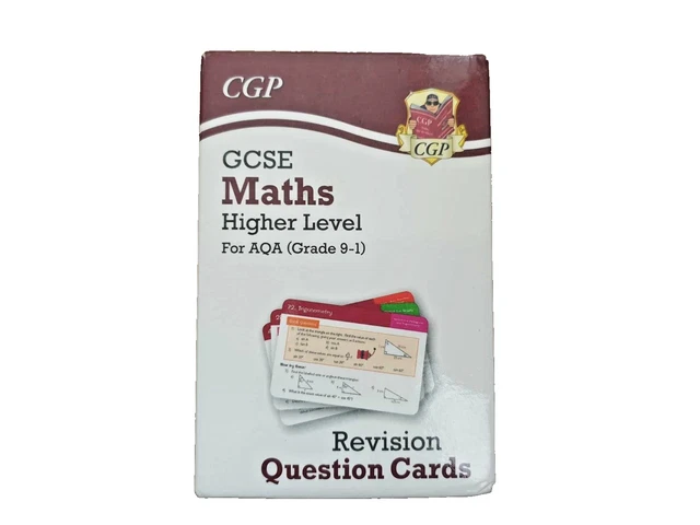 GCSE AQA MATHS Revision Question Cards Higher Level Key Stage 4 Cgp £10 ...
