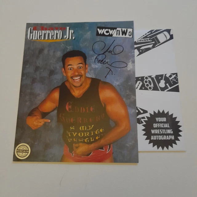 CHAVO GUERRERO JR WCW NWO WWE Pro Wrestling Crate Exclusive Hand Signed ...
