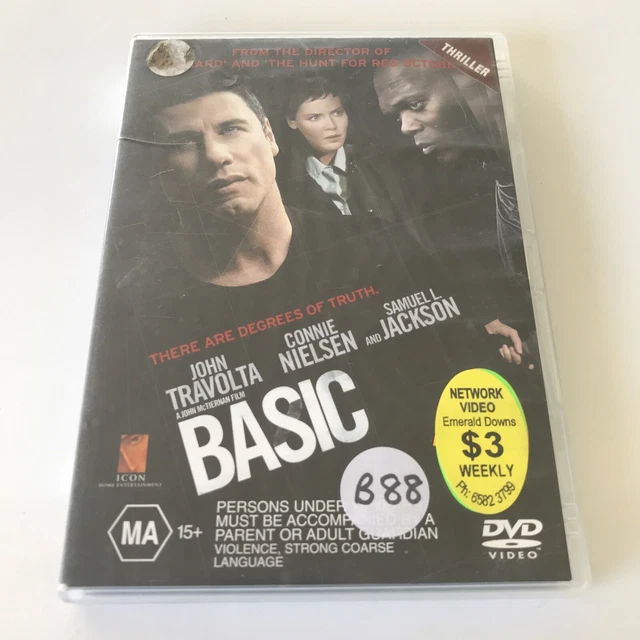 BASIC DVD REGION 4 NTSC John Travolta Connie Nielsen Samuel L Jackson ...