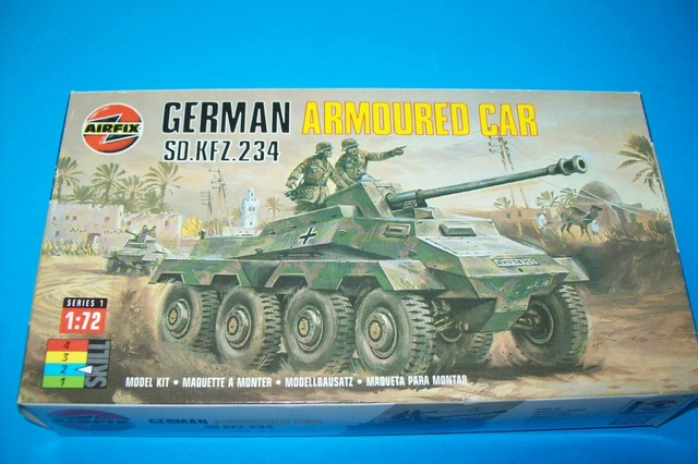 AIRFIX WW2 GERMAN ARMOURED CAR 1:76 scale kit £6.75 - PicClick UK