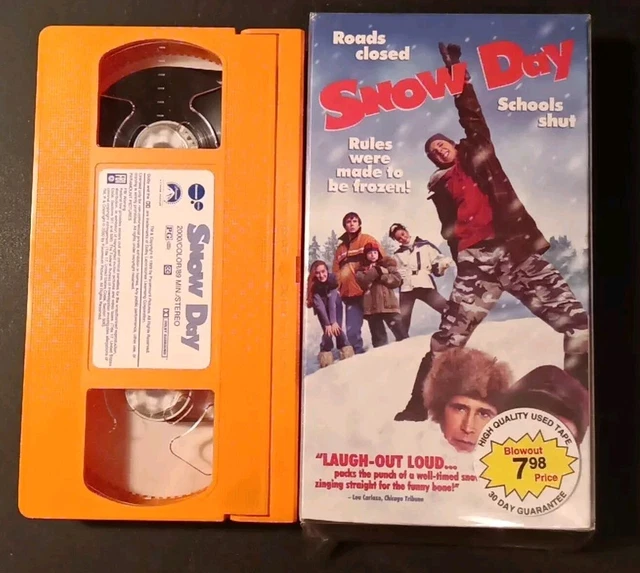 SNOW DAY VHS 2000 Chevy Chase Orange Tape Blockbuster Rental £6.65 ...