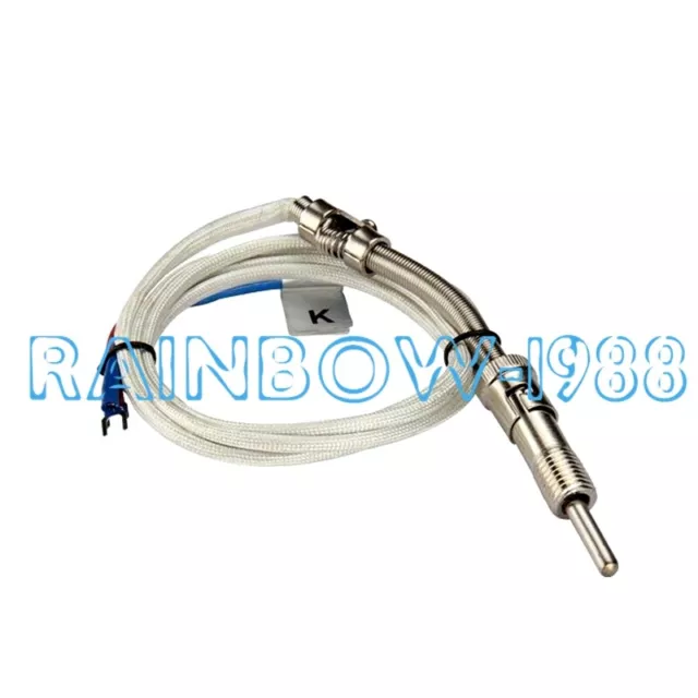 SPRING LOADED THERMOCOUPLE temperature sensor WRNT-01 K-type 8M Cable ...
