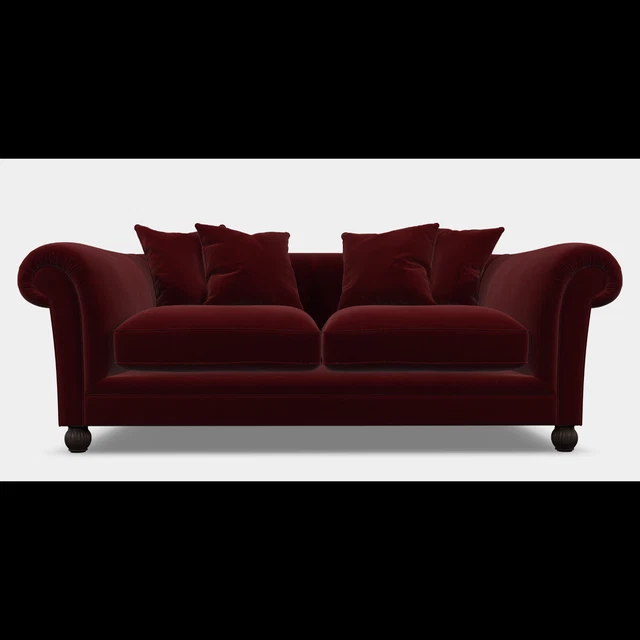 ELGAR TETRAD GRAND 4 Seater Sofa Verona Ruby Velvet £2,995.00 - PicClick UK