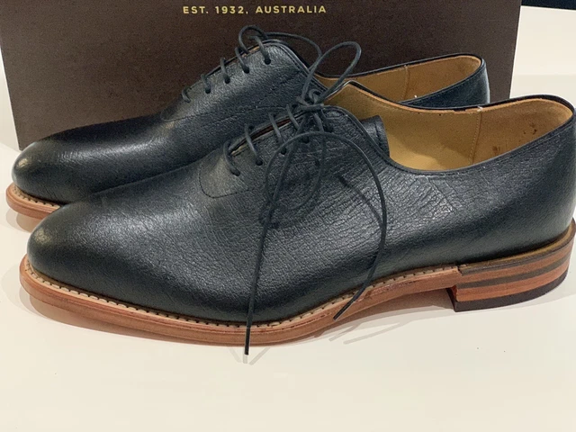 NEW RM WILLIAMS Elliston Mens Shoes Black Print Kangaroo Dress Formal ...