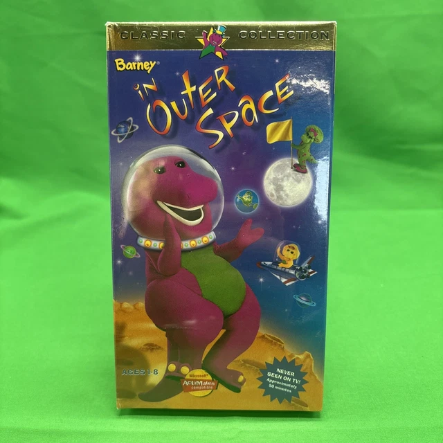 VTG NEW SEALED VHS Barney & Friends-Barney in Outer Space 1997 Lyons ...