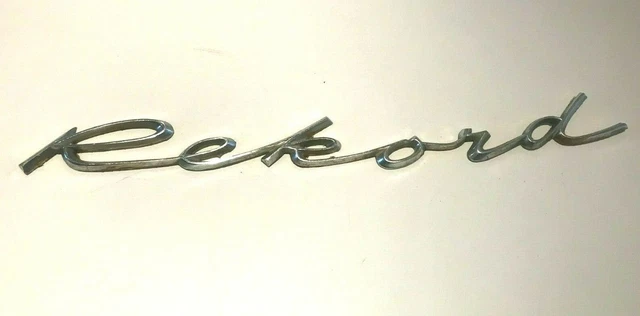 EMBLEM OPEL REKORD A Oldtimer Logo Typenschild Modellschriftzug für ...