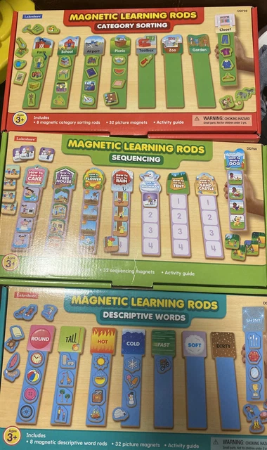 MAGNETIC LANGUAGE RODS - Sequencing. Lakeshore Learning Complete Set ...