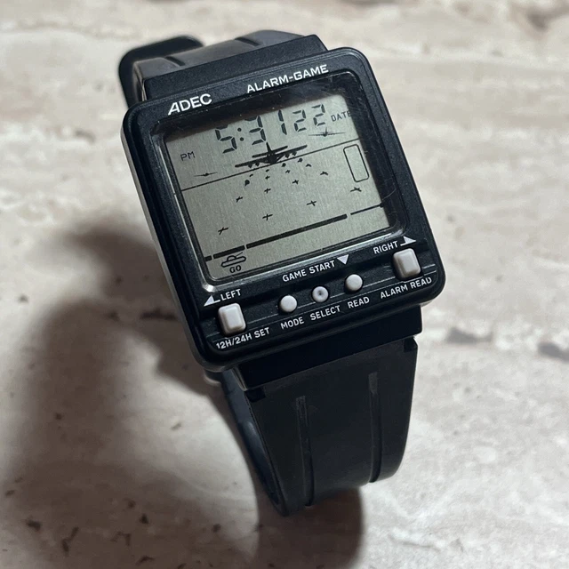 ADEC GAME WATCH Alarm-game Vintage Rare Mens Digital Game Watch EUR 245 ...