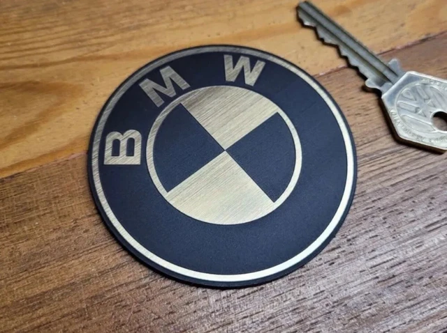 70MM BMW BADGE Emblem (Pair) R65 R80 R100 R9T K100 Black And Gold £31. ...