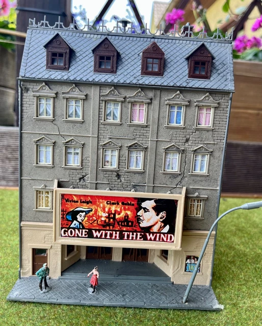 POLA H0 167 Stadtkino Stadthaus mit Kino Meister Modell Faller Kibri ...