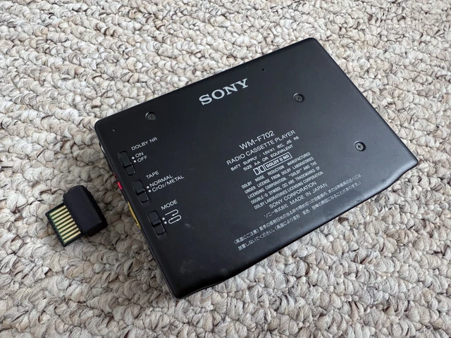 RARE VINTAGE JDM SONY WALKMAN WM-F702 Radio Cassette Player Matte Black ...