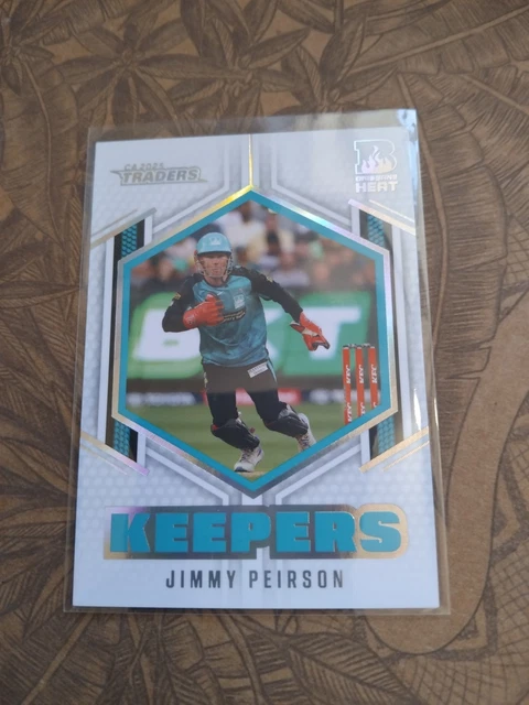 2025 KEEPERS TRADERS Cricket Card Brisbane Heat Jimmy Peirson $5.00 ...