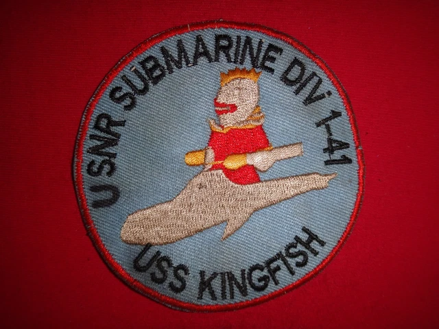 US NAVY RESERVE USNR USS KINGFISH Submarine Division 1-41 Patch £9.38 ...