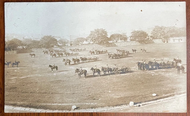 PRE WW1 AUSTRALIAN Artillery On Parade Ground Before A Route March ...