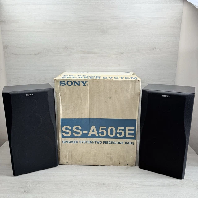 SONY SS-A505E VINTAGE Speakers Original Box And Packaging Hifi Retro ...