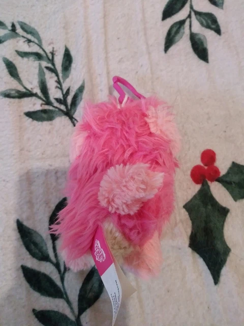 PINK DOG SCRUFF A Luvs Baby Soft Keyring 4" Tall £2.50 - PicClick UK