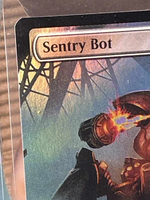 MTG SENTRY BOT Extended Art Foil Fallout Set (PIP) 0371 - Neuf/comme ...