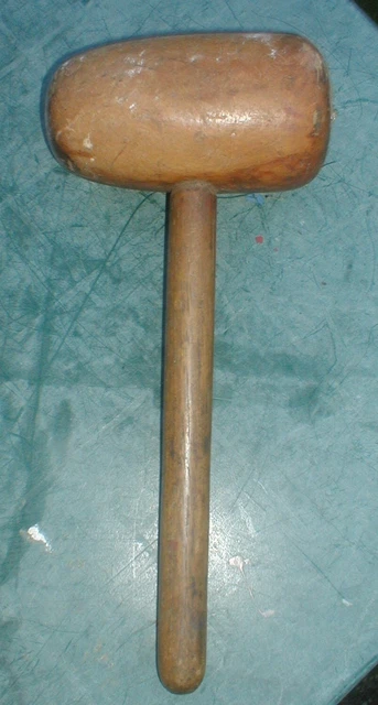 VINTAGE 1080 GRAMS Lignum Vitae Wood Bossing Mallet Hammer £14.99 ...