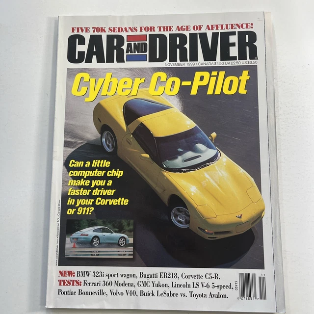 CAR & DRIVER Magazine VTG 1999 Chevrolet Corvette C5-R Porsche 911 BMW ...