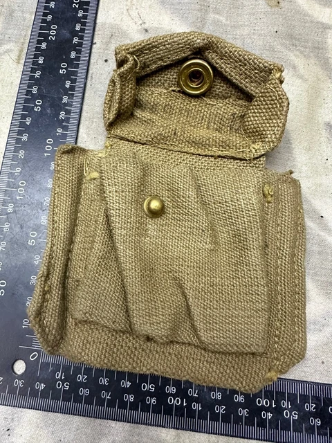 ORIGINAL WW2 BRITISH Army 37 Pattern Officers Pistol Ammo Case - 1942 ...