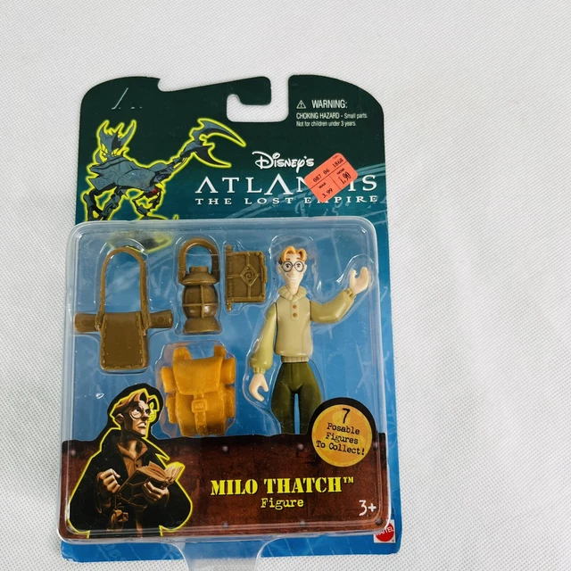 MATTEL DISNEY ATLANTIS The Lost Empire Milo Thatch 2000 Action Figure ...
