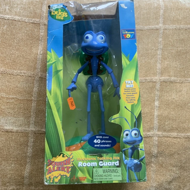 DISNEY PIXAR A Bugs Life Talking Flik Room Guard Thinkway Toys 1998 ...