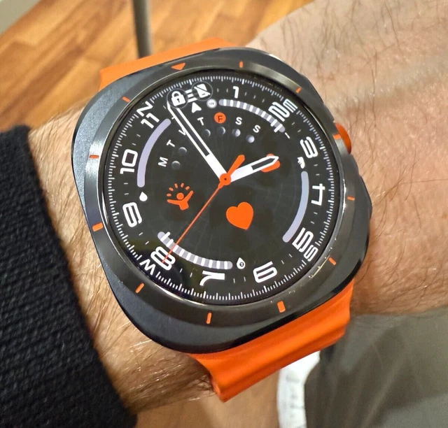 SAMSUNG GALAXY WATCH Ultra Grey Titanium 47mm w/ Orange Marine (LTE ...